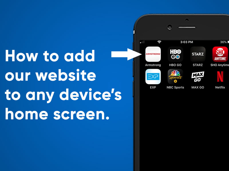 How to add our website to your device's home screen! - Follow The Wire